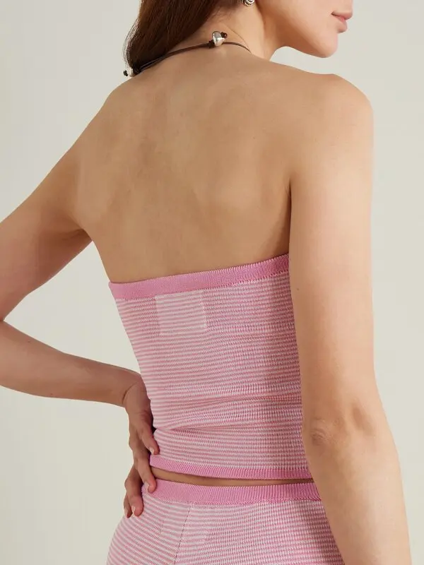 Calle Del Mar Strapless Knitted Top