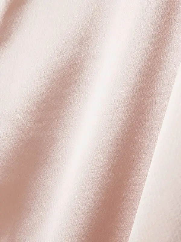 LESET Barb Washed-satin Wide-leg Pants - Pink