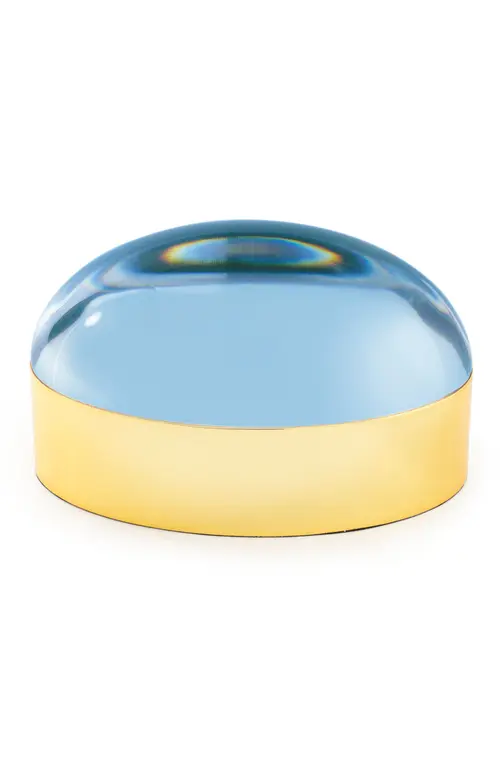 Jonathan Adler Brass Globo Box - Blue