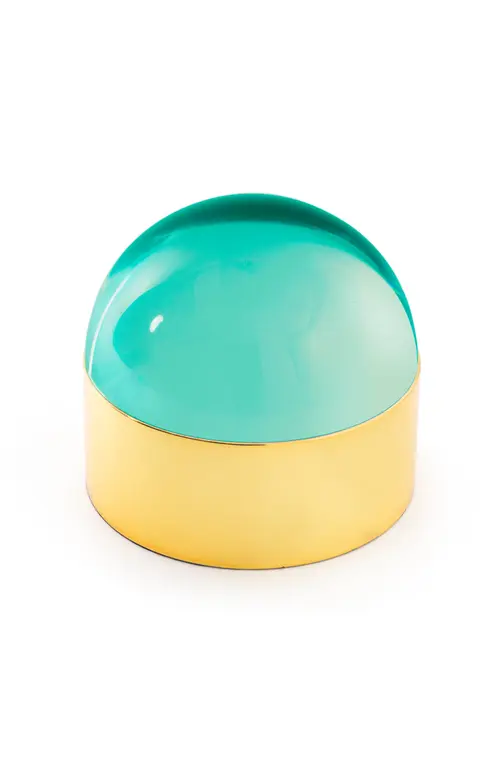 Jonathan Adler Brass Globo Box - Green