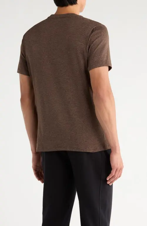 Zella Dynamic Crewneck T-shirt - Brown Mulch