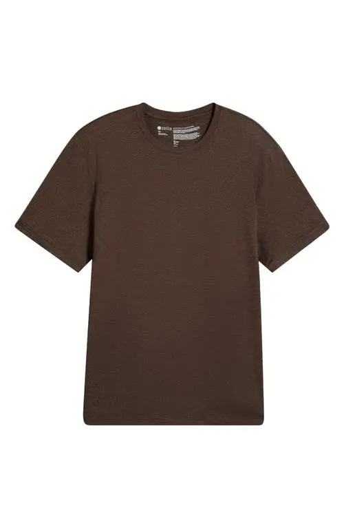 Zella Dynamic Crewneck T-shirt - Brown Mulch