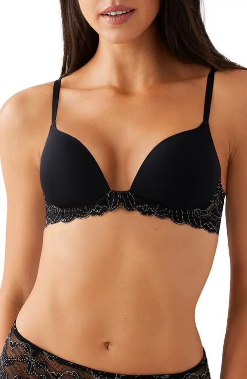 Wacoal Feeling Famous Wirefree Push-up Bra - Night/ Angel Wing