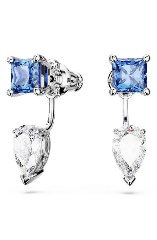 SWAROVSKI Mesmera Zirconia Jacket Earrings - Blue
