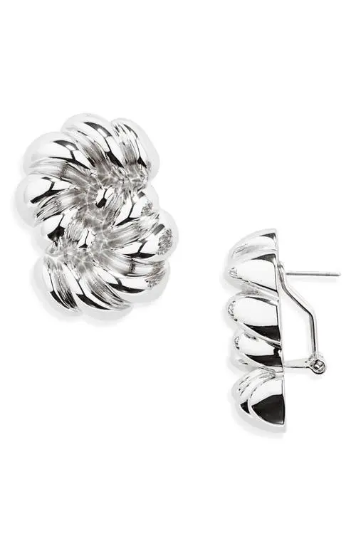 JULIETTA Loulou Stud Earrings - Silver