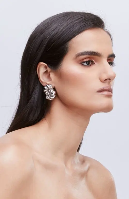 JULIETTA Loulou Stud Earrings - Silver