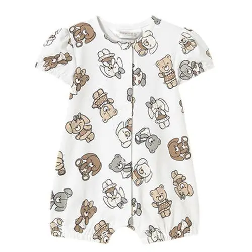 MAYORAL Teddy Bear Printed Pajamas - Beige