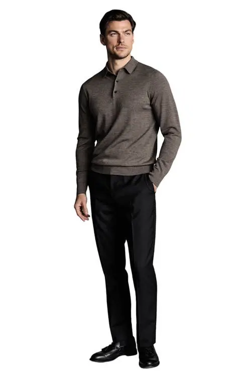CHARLES TYRWHITT Slim Fit Natural Stretch Twill Suit Pants