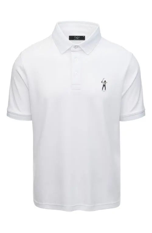 EASTSIDE GOLF Core Embroidered Piqué Polo - Bright White