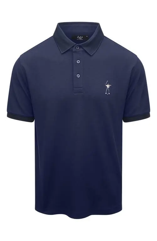 EASTSIDE GOLF Core Embroidered Piqué Polo - Midnight Navy