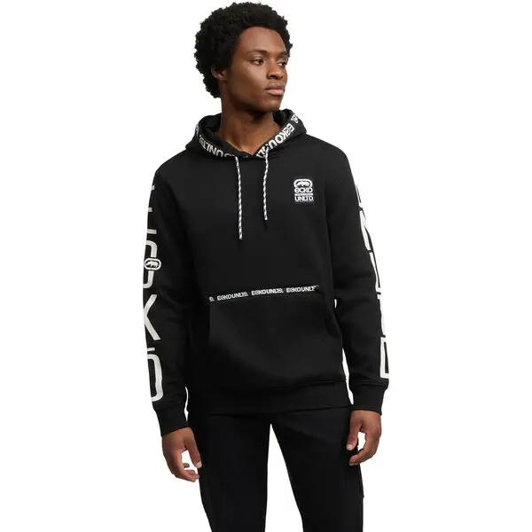 ECKO UNLTD. Arm Stamps Hoodie - Black