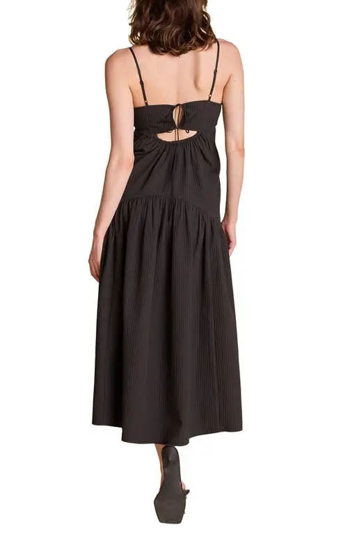 Endless Rose Tiered A-line Maxi Dress - Black