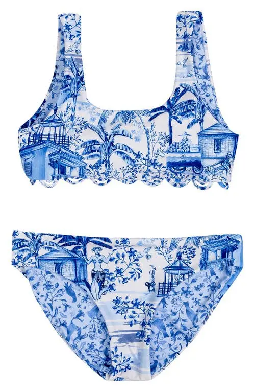 Agua Bendita Dolce Tales Two-piece Swimsuit - Blue