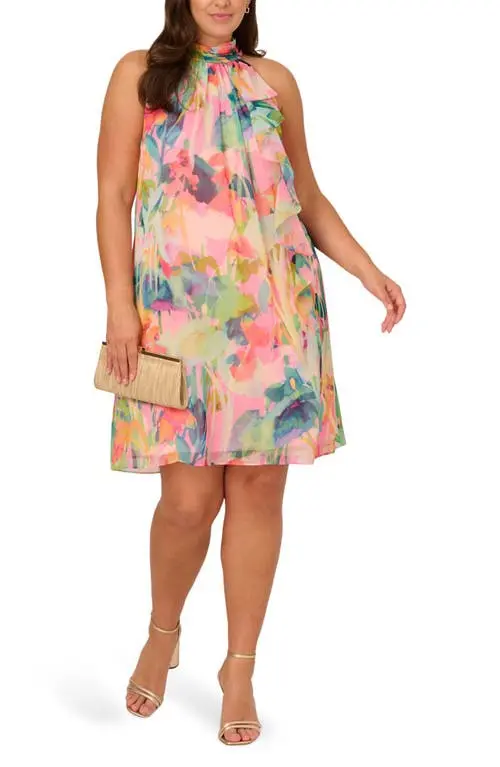 Adrianna Papell Print Sleeveless Shift Dress