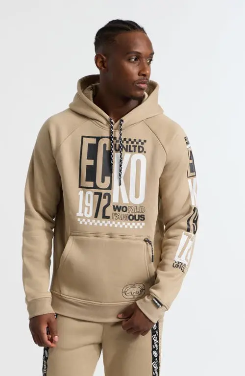 ECKO UNLTD. Printed Hoodie - Taupe