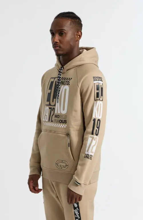 ECKO UNLTD. Printed Hoodie - Taupe