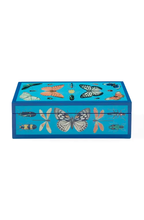 Jonathan Adler Botanist Lacquer Box - Blue