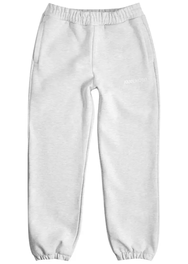 ANNIE HOOD Logo Cotton Sweatpants