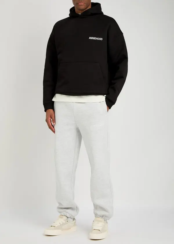 ANNIE HOOD Logo Cotton Sweatpants