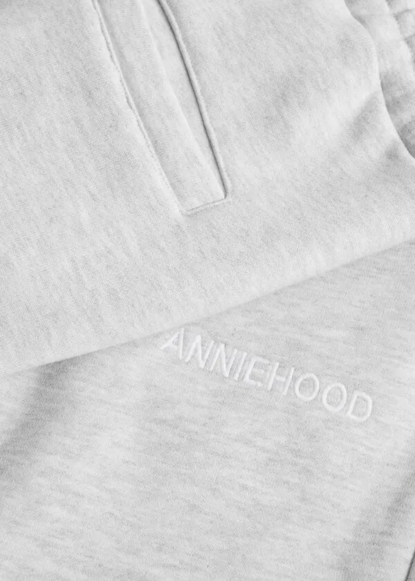 ANNIE HOOD Logo Cotton Sweatpants