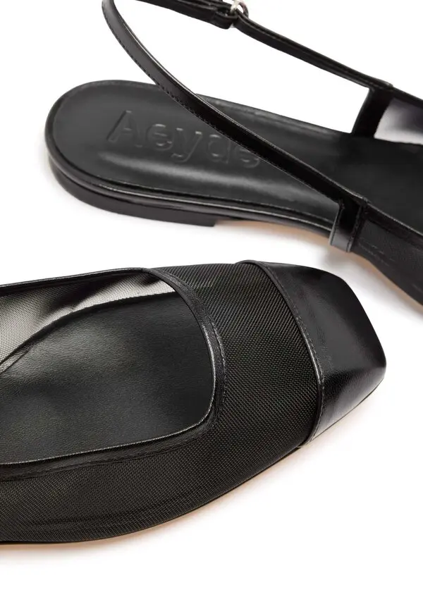 AeydĒ Geraldine Mesh Slingback Ballet Flats