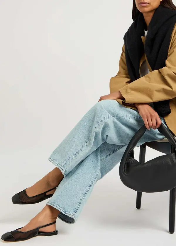 AeydĒ Geraldine Mesh Slingback Ballet Flats