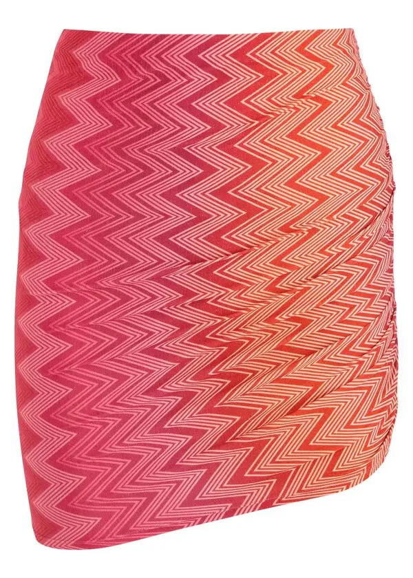 Missoni Zigzag-printed Lamé Mini Skirt