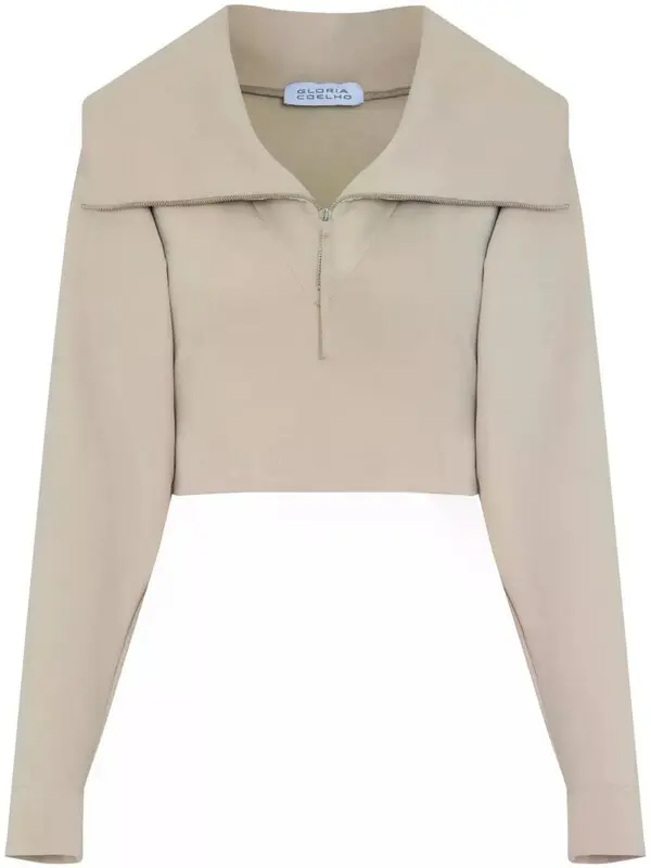 GLORIA COELHO Spread-collar Jumper