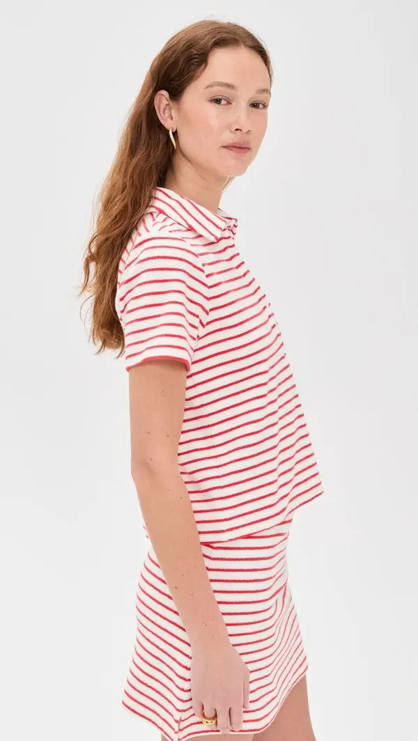 Rails Naveli Striped Polo Tee