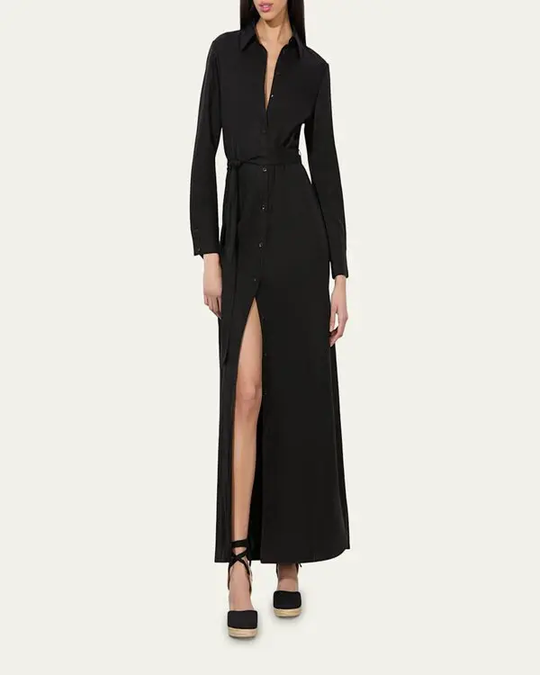 Alice + Olivia Chassidy Maxi Shirt Dress