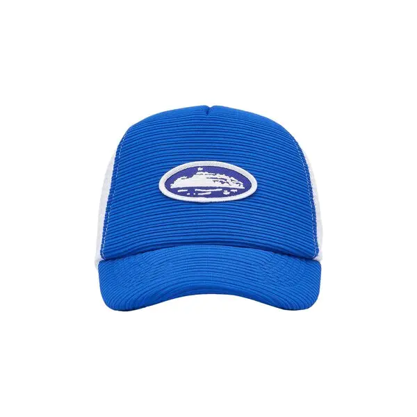 CORTEIZ Short Peak Trucker Cap - Blue