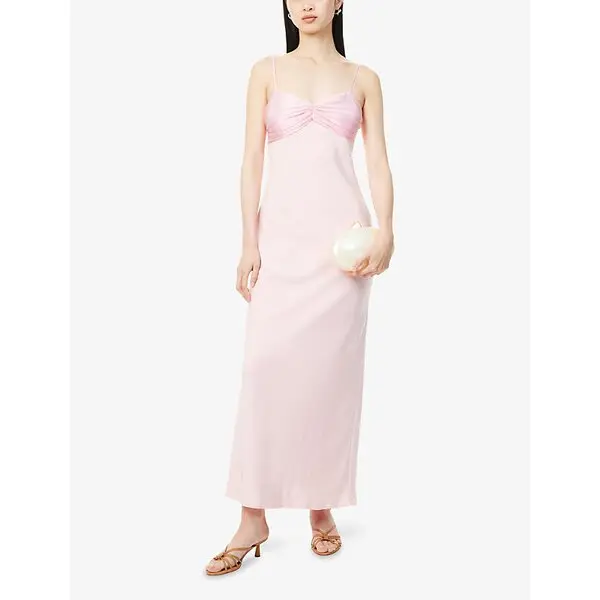 open lace back dress Lissy Ruffle Midaxi Dress