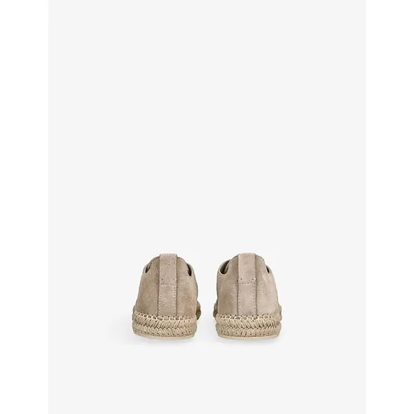 Zegna Triple Stitch Suede Espadrilles - Grey