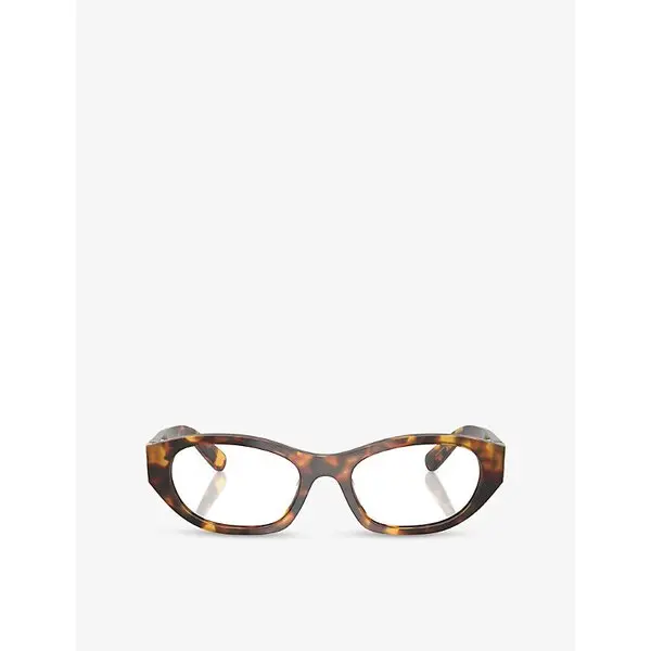Miu Miu Mu 03wv Acetate Eyeglasses - Brown