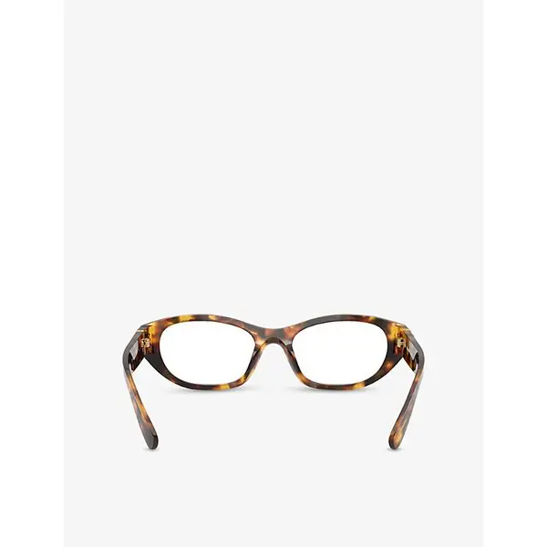 Miu Miu Rectangular Eyeglasses - Brown