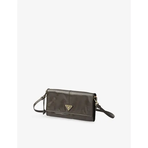 Prada Triangle-logo Small Leather Wallet - Green