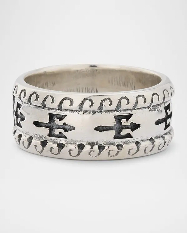 Konstantino Hydra Band Ring - Silver