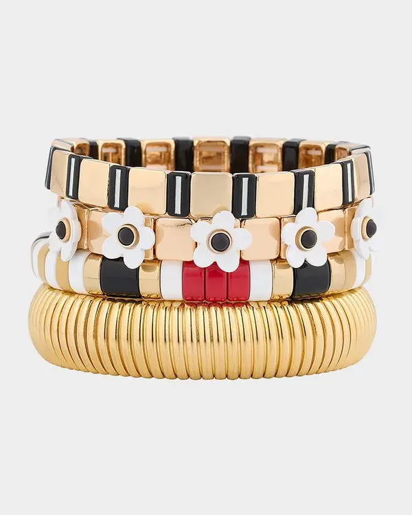 BEN-AMUN The Paris Stack Cobra Bracelets Set - Multi