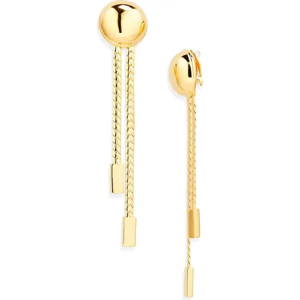 TOM FORD Dome Clip-on Earrings - Vintage Gold