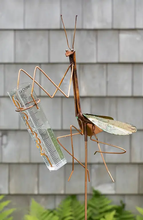 UNCOMMON GOODS Praying Mantis Rain Gauge