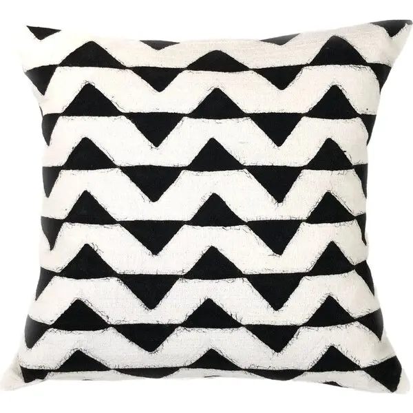 MBARE Sadza Triangles Pillow Cover 46cm - White