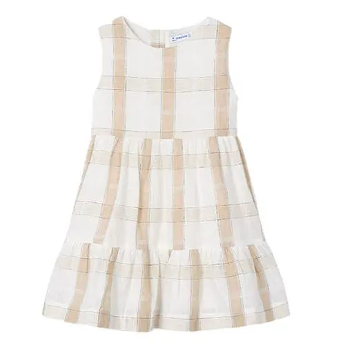 MAYORAL Plaid Linen Dress