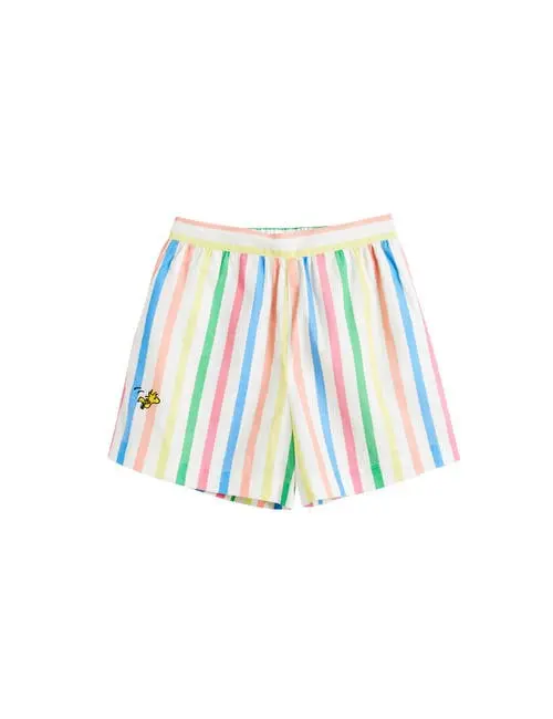 Chinti & Parker Striped Linen-cotton Shorts