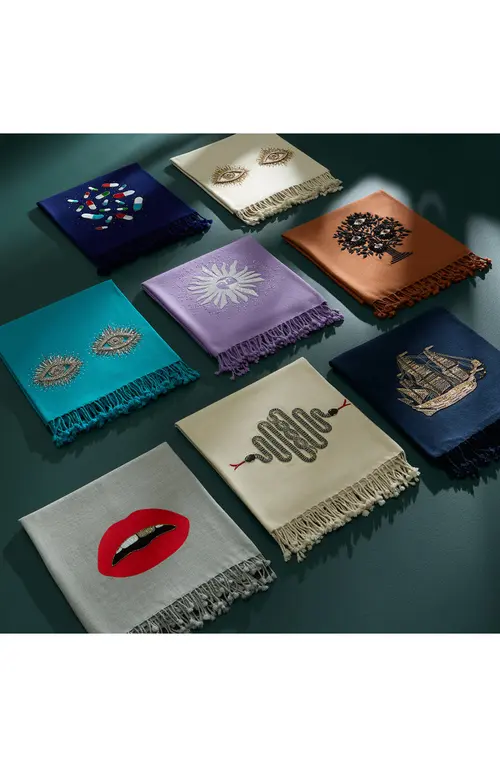 Jonathan Adler Lips Embellished Throw
