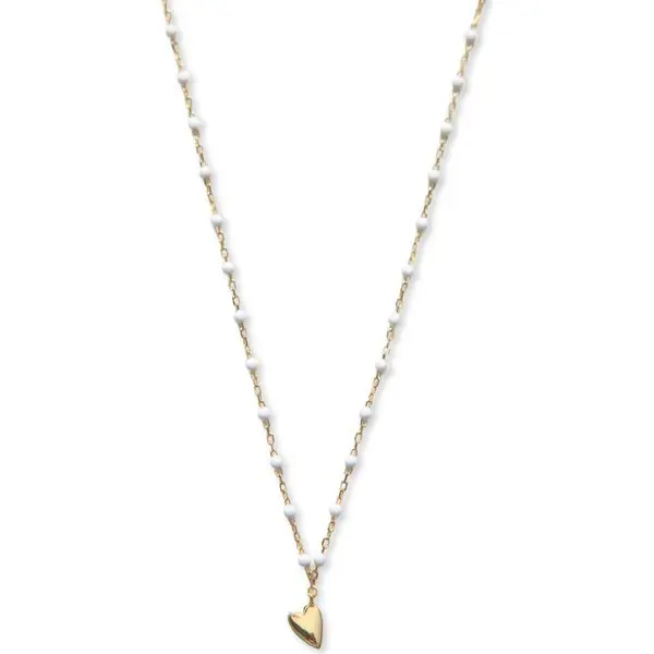 Argento Vivo Heart Pendant Necklace - Gold