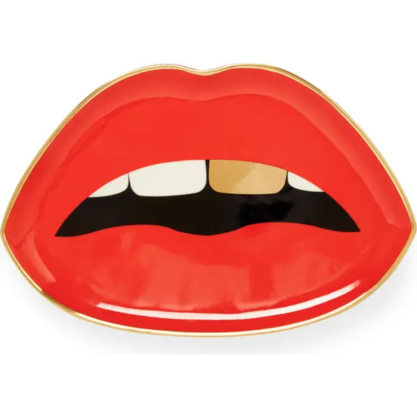 Jonathan Adler Lips Trinket Tray - Red
