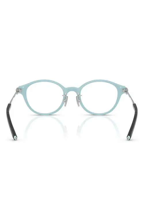 Tiffany & Co. 48mm Round Eyeglasses - Black On Tiffany Blue