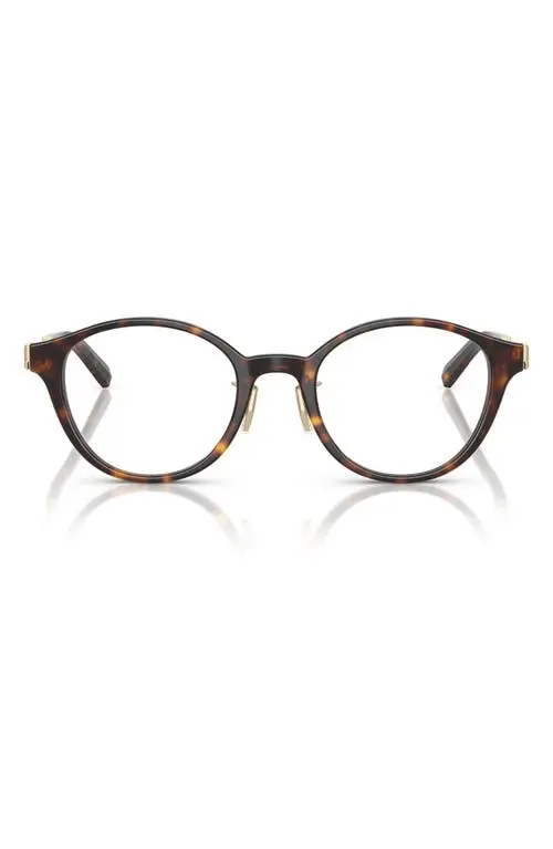 Tiffany & Co. 48mm Round Eyeglasses - Havana /demo Lens