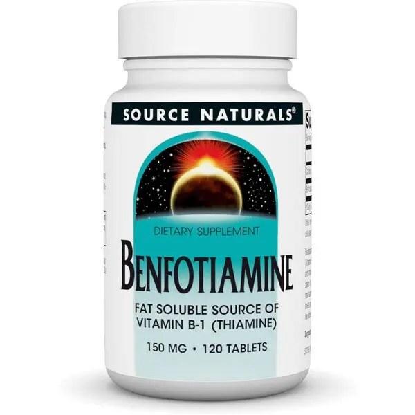 SOURCE NATURALS Benfotiamine 150mg 120 Tablets - One-color
