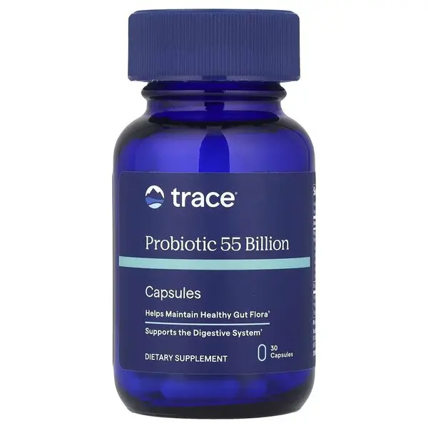 TRACE MINERALS Probiotic 55 Billion 30 Capsules - One-color